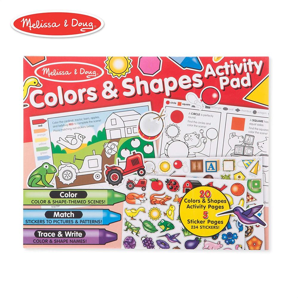 JUMBO COLORS & SHAPES ACTIVITY PAD - Toys 2 Learn